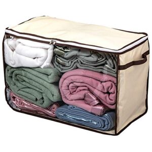 fox valley traders jumbo wheeled storage bag with clear window