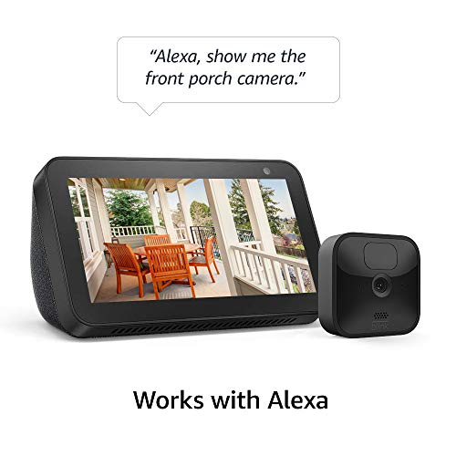 Blink Outdoor (3rd Gen) - 5 camera system bundle with Echo Show 5 (2nd Gen)