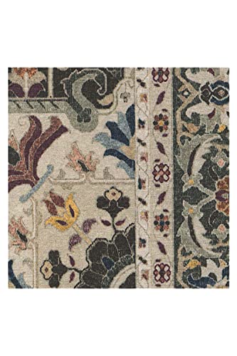 RUGGABLE Hendesi Heriz Washable Rug - Perfect Vintage Area Rug for Living Room Bedroom Kitchen - Pet & Child Friendly - Stain & Water Resistant - Sage 3'x5' (Standard Pad)