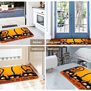 JEOCODY Merry Christmas Slogan and Snowflake Decorative Rug Garden/Kitchen/Bedroom Carpet for Home Decoration