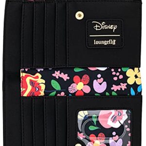 Loungefly x Disney Alice in Wonderland Flowers AOP Canvas Wallet (Multi, One Size)