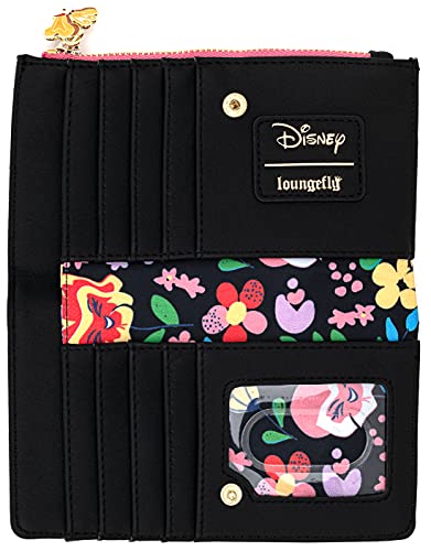 Loungefly x Disney Alice in Wonderland Flowers AOP Canvas Wallet (Multi, One Size)