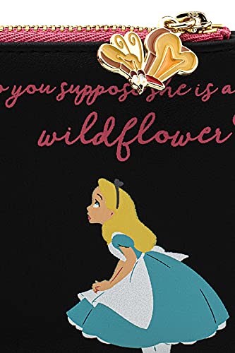 Loungefly x Disney Alice in Wonderland Flowers AOP Canvas Wallet (Multi, One Size)