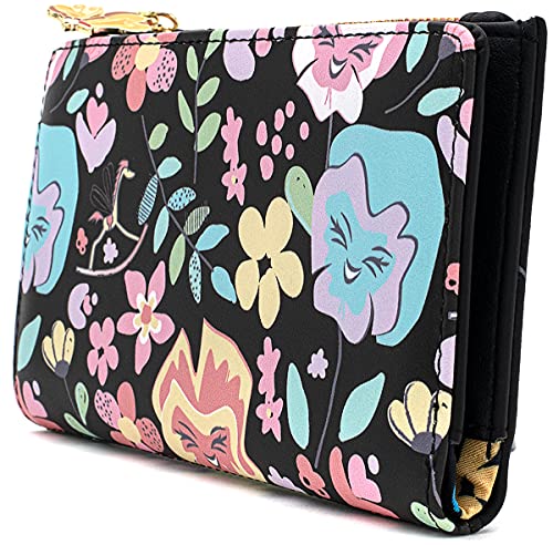 Loungefly x Disney Alice in Wonderland Flowers AOP Canvas Wallet (Multi, One Size)