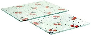 kate spade vintage cherry dot 2-piece prep board set, 4.65 lb, multi