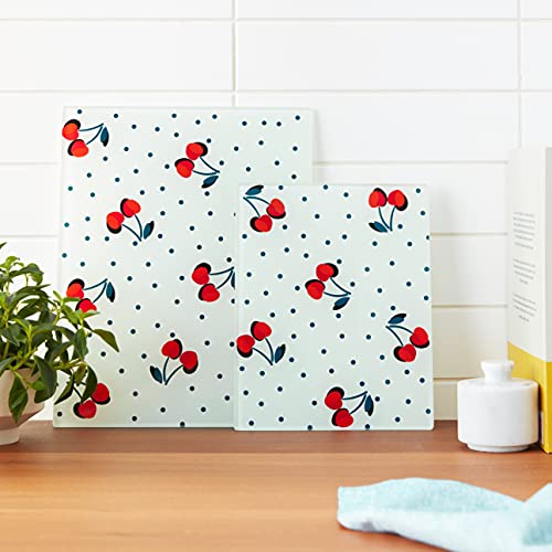 Kate Spade Vintage Cherry Dot 2-Piece Prep Board Set, 4.65 LB, Multi