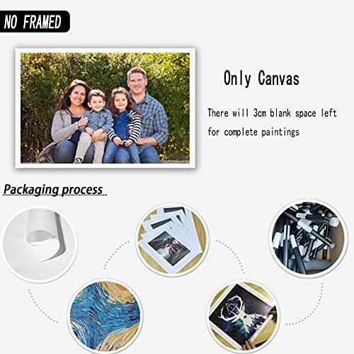 ZHONGYUTONG Custom Canvas Wall Art Customized Personalized Print Your Photo on Canvas for Bedroom Room Wedding Baby Pet Family Picture Digitally Printed (Frame, 8"x10")