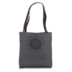 supernatural winchester anti possession tote bag