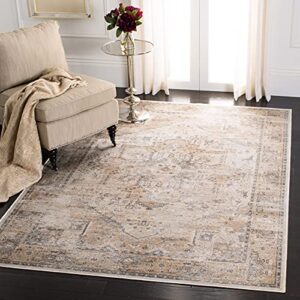 safavieh atlas collection 7’10” x 10′ camel/stone atl976c vintage oriental distressed viscose area rug