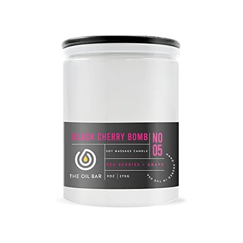 Scented Massage Candle: No. 5 Black Cherry Bomb