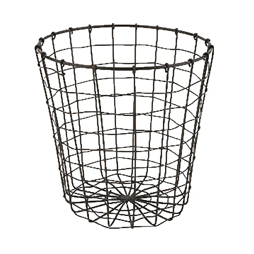 G.E.T. WB-317-MG Heavy Duty Iron Wire Utility Storage Basket, Round, 8" x 8"