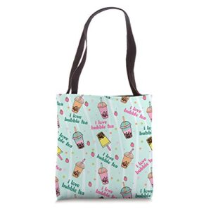 milk tea love bubble tea design bubble tea lover gift ideas tote bag