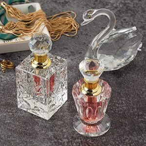 Crystal Perfume Bottle Set, Vintage Style (2 Pack)