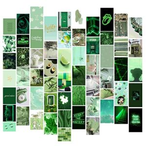 te sier 60pcs green wall collage kit,green aesthetic pictures,room decor for bedroom aesthetic,wall art posters for room – teen room décor,art pictures,photo collection