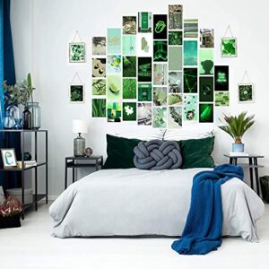 TE SIER 60PCS Green Wall Collage Kit,Green Aesthetic Pictures,Room Decor for Bedroom Aesthetic,Wall Art Posters for Room - Teen Room Décor,Art Pictures,Photo Collection