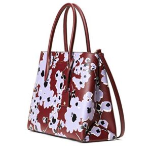 Kate Spade eva floral bouquet medium top zip satchel