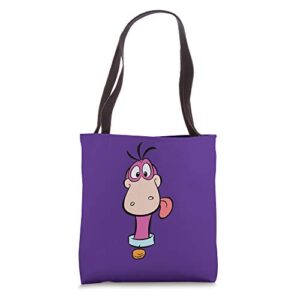 the flintstones dino face tote bag