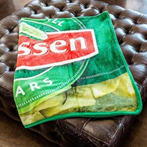 Claussen Kosher Dill Pickles Plush Throw Blanket | Cozy Sherpa Wrap Covering for Sofa, Bed | Super Soft Lightweight Fleece Blanket | Geeky Home Decor | 45 x 60 Inches