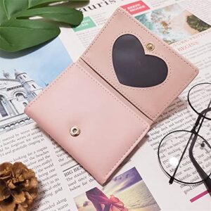 Loxepur Cartoon Fruit Tri-Fold Pu Wallet Multi-Card Slot Small Purse for Gift (Pink)