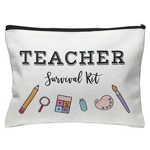 ECOHIP Canvas Teacher Bag Tote Teacher Appreciation Gifts for Women