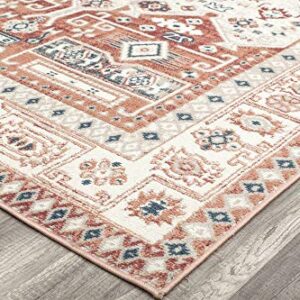 Rugs America Gallagher Collection GL60A Sangria Koti Transitional Vintage Area Rug 8' x 10'