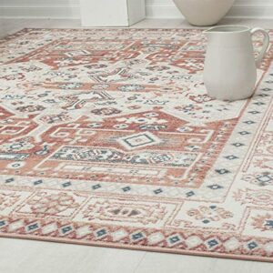 Rugs America Gallagher Collection GL60A Sangria Koti Transitional Vintage Area Rug 8' x 10'