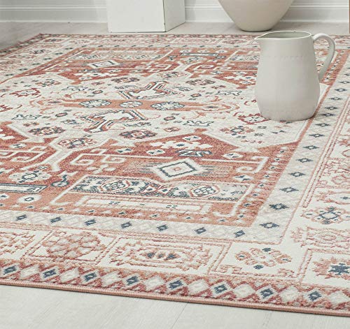 Rugs America Gallagher Collection GL60A Sangria Koti Transitional Vintage Area Rug 8' x 10'