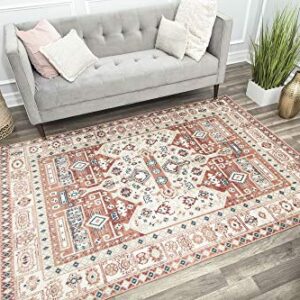 Rugs America Gallagher Collection GL60A Sangria Koti Transitional Vintage Area Rug 8' x 10'