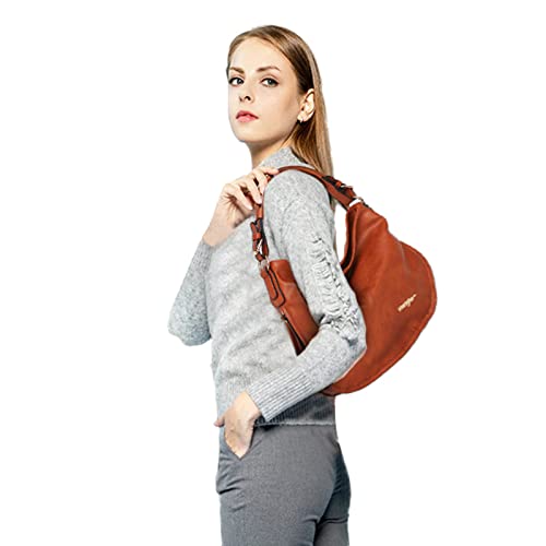 Leather Purses and Handbags Hobo Crossbody Bags Women, Ladies Shoulder Totes Purse with Adjustable Strap for Cross Body Style