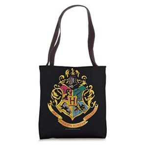 harry potter hogwarts school crest tote bag