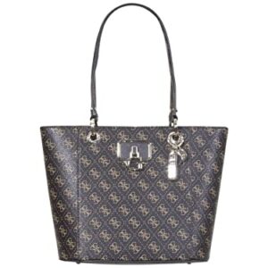 GUESS Noelle Small Elite Tote, Brown Logo