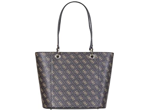 GUESS Noelle Small Elite Tote, Brown Logo