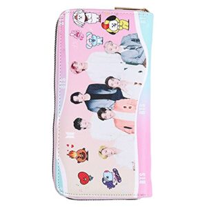 XYCJBATTERY Kpop BTS Butter Merchandise Leather Long Wallets for Army Gifts