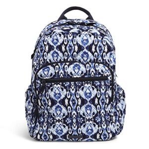 vera bradley women’s cotton campus backpack, ikat island, one size