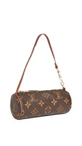 louis vuitton women’s pre-loved papillon pouch, monogram, brown, one size