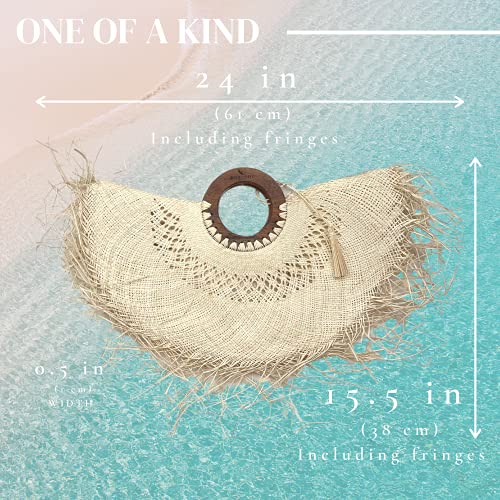 BOHOPHY Toquilla Straw bag with Tassel, Straw Tote Bags, Beach Handbag, Beach Totes for Women, bolsas de verano