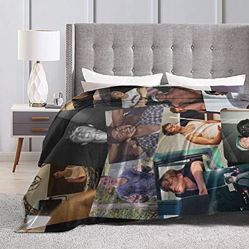 Uilove Drew Starkey Multifunctional Air Conditioning Throw Blanket Super Soft, Fluffy, Warm, Cozy, Plush, Fuzzy, Thick, for Couch, Sofa, Living Room or Bed 60 Inchesx50 Inches, Black