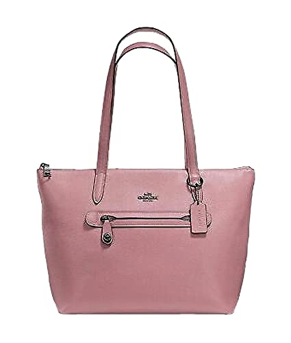 COACH Taylor Tote aurora pink Pebbled Leather Handbag Bag Pocket Authentic NEW