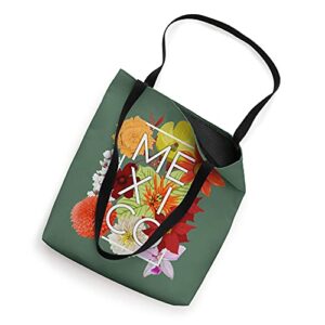 Flowers of Mexico Word Art - Mexican Pride Tote Bag