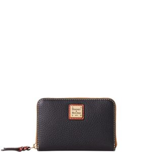 dooney & bourke pebble grain medium zip around wallet