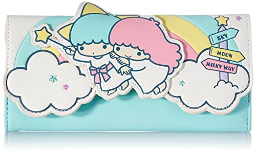 Loungefly Sanrio Hello Kitty Little Twin Stars Rainbow Cloud Tri-Fold Wallet