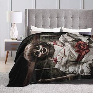 919 Annabelle Cr-Eation Fleece Throw Blanket for Couch Super Soft Cozy Microfiber Couch Blanket All Season 60"X50"