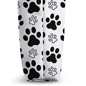 Dog Gifts Women Girls Dog Lovers Dog Paw Print Patterned Tote Bag