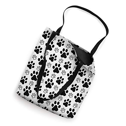 Dog Gifts Women Girls Dog Lovers Dog Paw Print Patterned Tote Bag