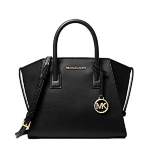 Michael Michael Kors Avril Small Logo Top-Zip Satchel - Black