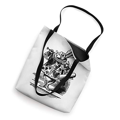 Vintage Alice in Wonderland, the White Rabbit as a Herald Tote Bag