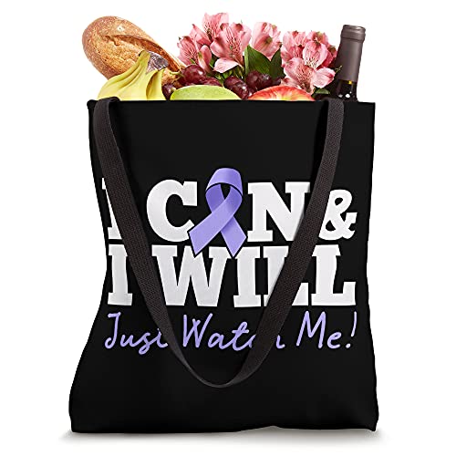 I Can & I Will Beat Cancer Warrior Just Watch Me Tote Bag