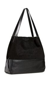 rag & bone women’s passenger tote 2.0, black, one size