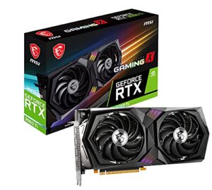 msi gaming geforce rtx 3060 ti lhr 8gb gdrr6 256-bit hdmi/dp nvlink torx fan 4 rgb ampere architecture oc graphics card (rtx 3060 ti gaming x 8g lhr) (renewed)