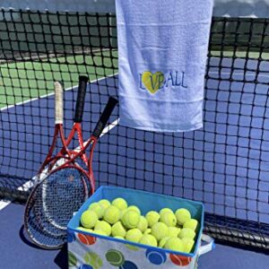 Passion for Tennis Collection 17"x12"x8" Storage Bin (White Background)